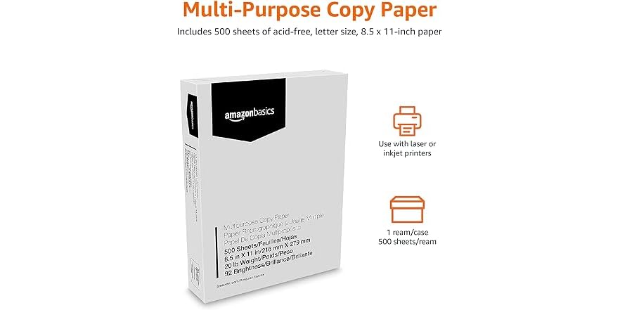 Amazon Basics Copy Printer Paper