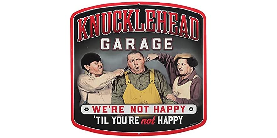 The Three Stooges Garage Metal Sign