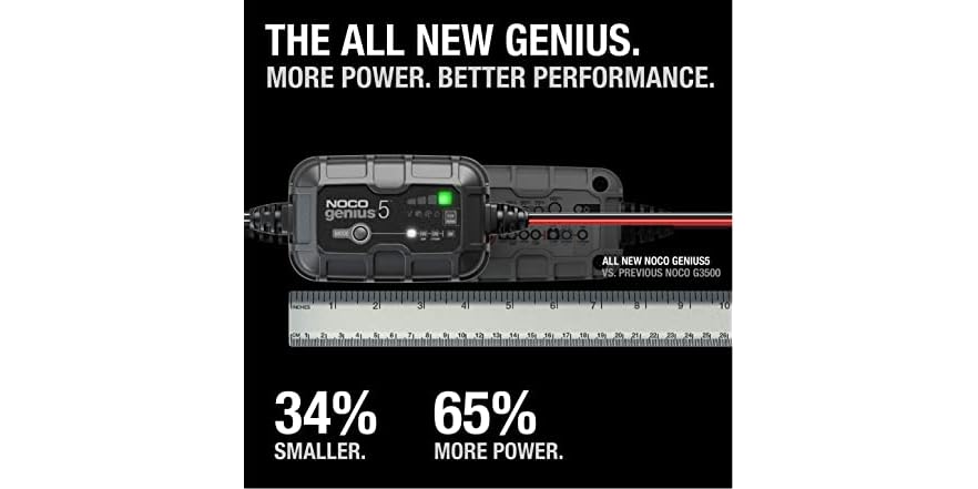 NOCO GENIUS5, 5A Smart Car Battery Charger