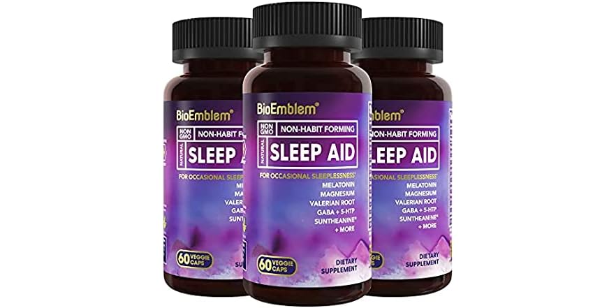 BioEmblem Natural Sleep Aid, 60 Count