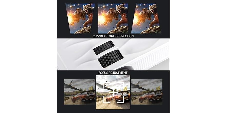 PONER SAUND WiFi Mini Projector 1080p