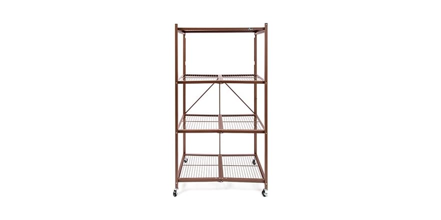 Origami 4 Tier Foldable Shelf, Bronze