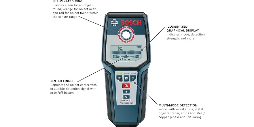 BOSCH GMS120-RT Multi-Scanner Reconditioned
