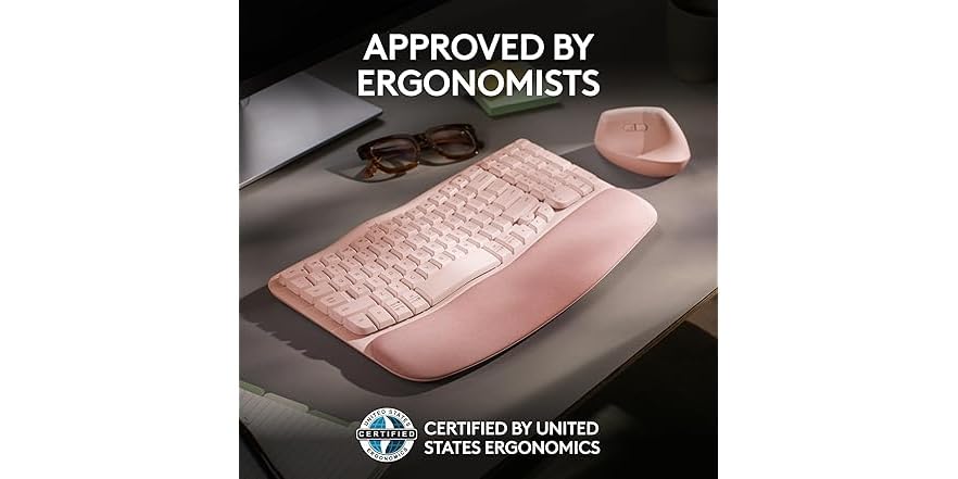 Logitech Wave Keys Wireless Ergonomic Keyboard