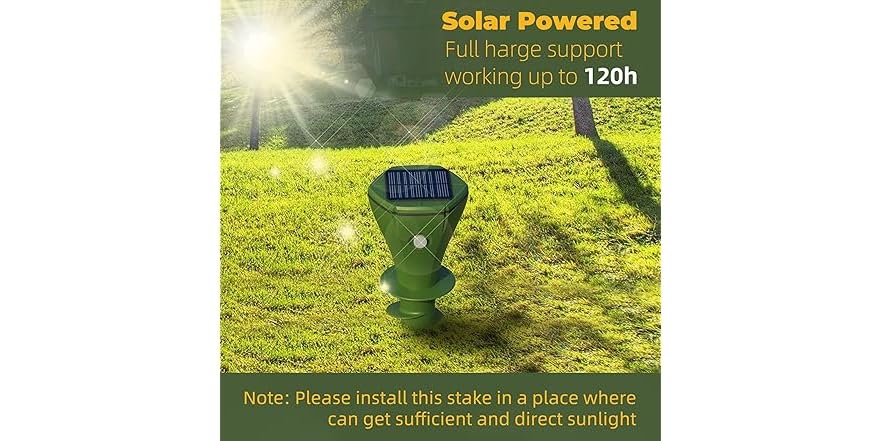 Careland Mole Deterrent Vibration Stakes