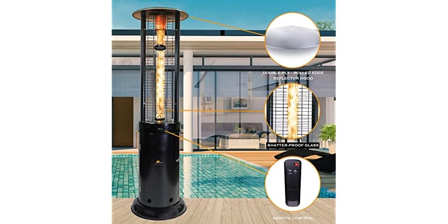 Paragon Outdoor Helios Flame Heater, 82.5”