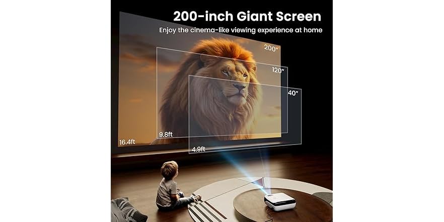 HAPPRUN Native 1080P Bluetooth Projector