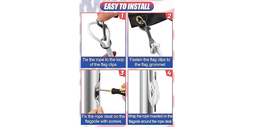 100ft Flag Pole Rope Kit