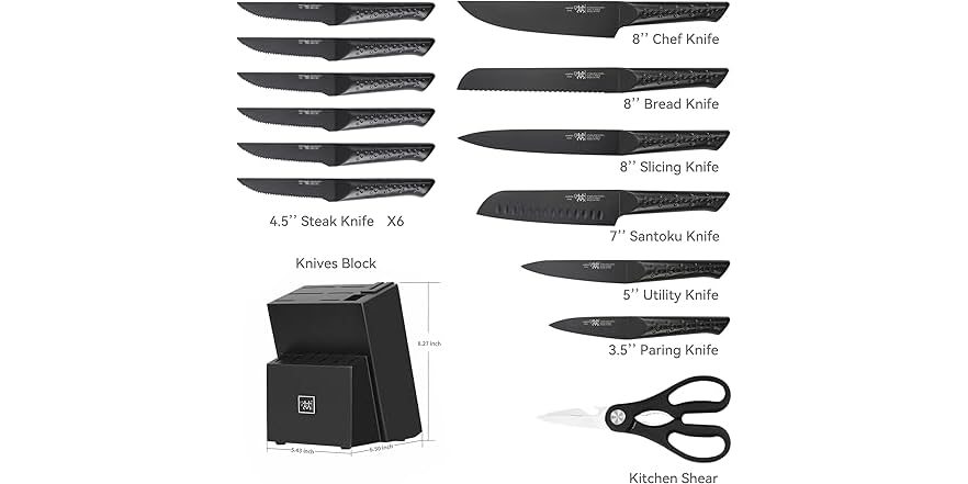 HUNTER.DUAL Knife Set with Block (Open Box)