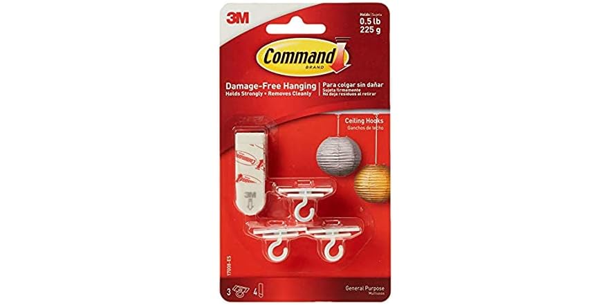 Command 3CT Command Ceiling Hooks