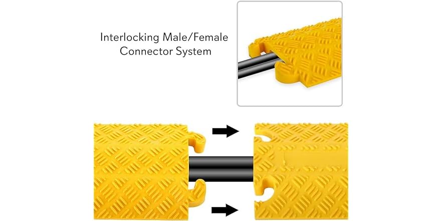 Pyle Durable Cable Protection Ramp Cover