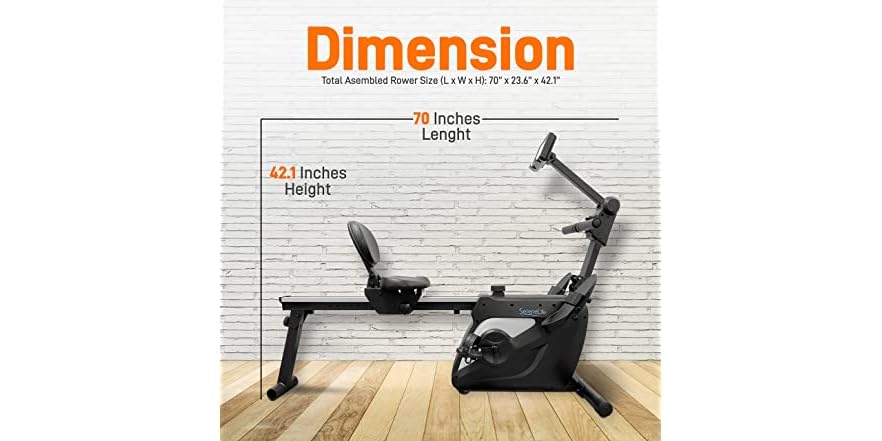 SereneLife Rowing Machine and Bike