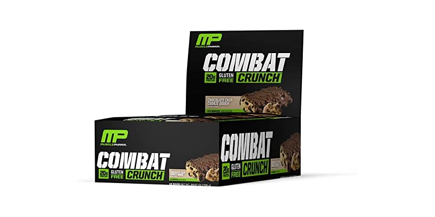 MusclePharm Combat Crunch Protein Bar, 12 Count
