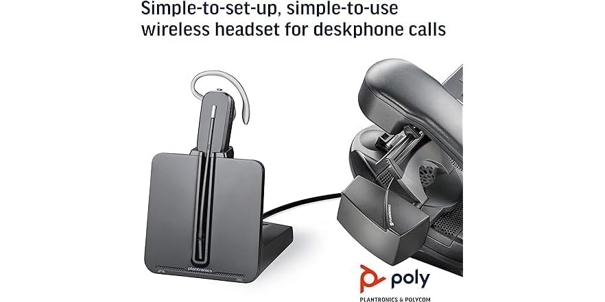 Plantronics CS540 Wireless DECT Headset (Poly)