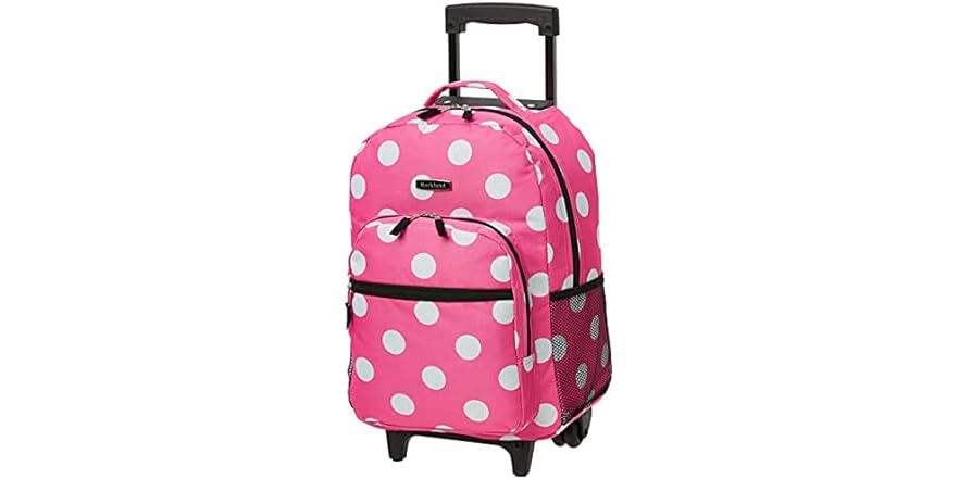 Rockland Double Handle Rolling Backpack 17"