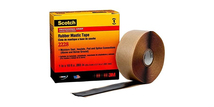 Rubber Mastic Tape, 1-In. x 10-Ft.