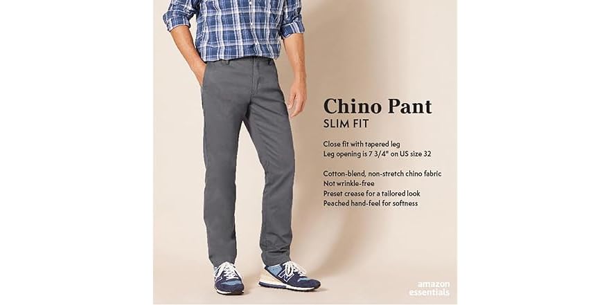 Amazon Men's Slim-Fit Chino Pant