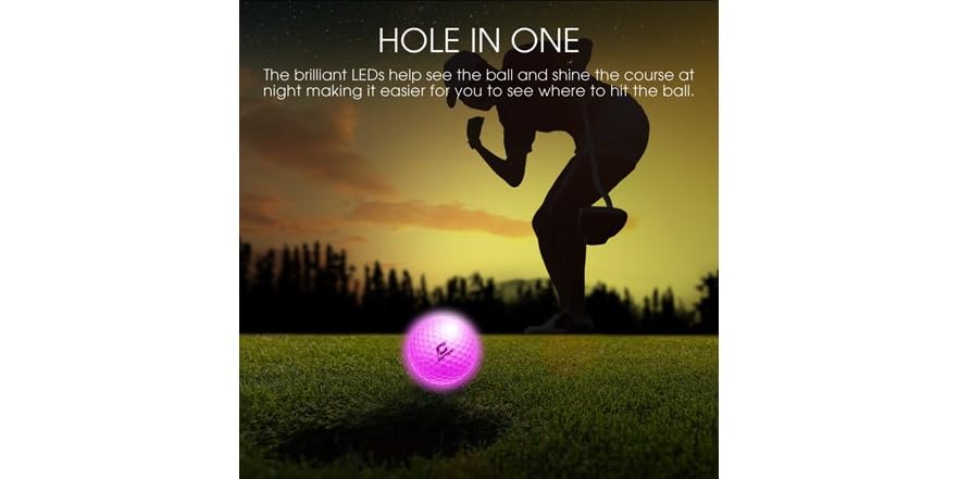 Cipton Touch Activated LED Golf Balls