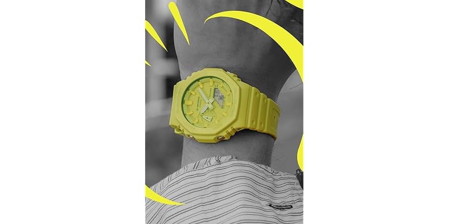 Casio Yellow G-SHOCK GA2100-9A9 Analog-Digital Watch
