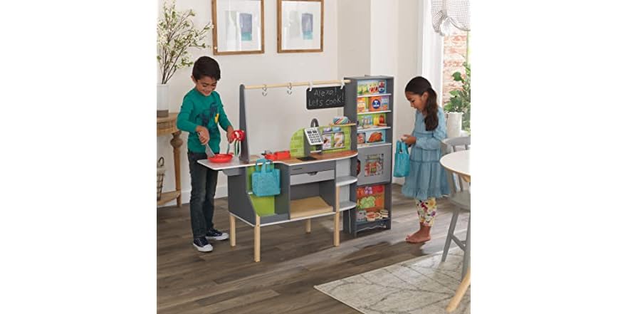KidKraft Alexa-Enabled 2-in-1 Wooden Kitchen