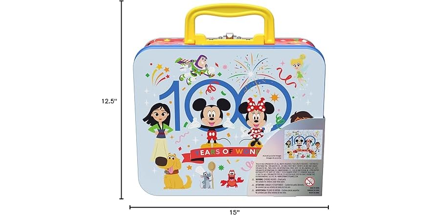 Disney100, 48Pc Puzzle & Metal Lunch Box