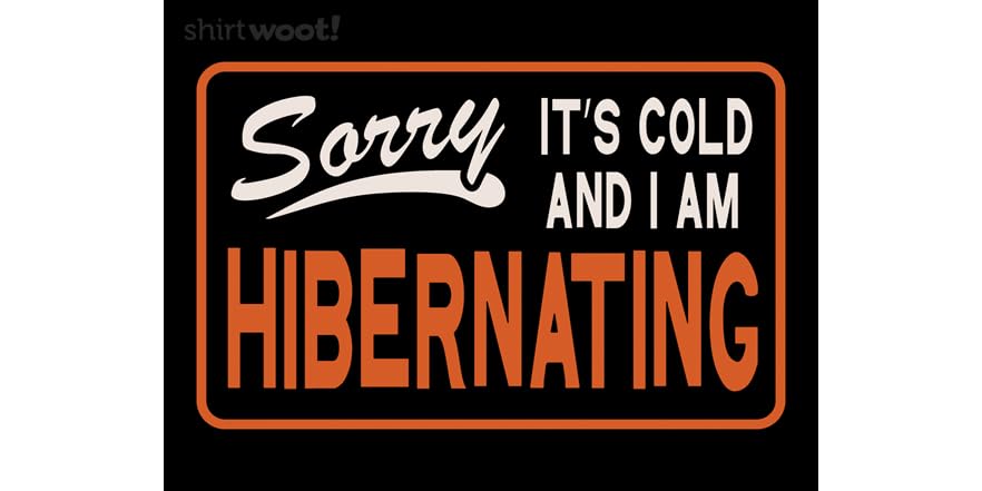 Sorry I'm Hibernating