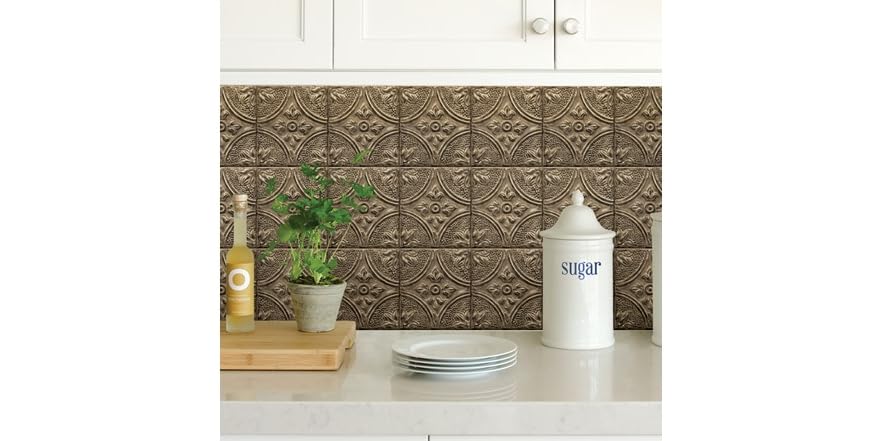 Restored Tile Bronze Backsplash