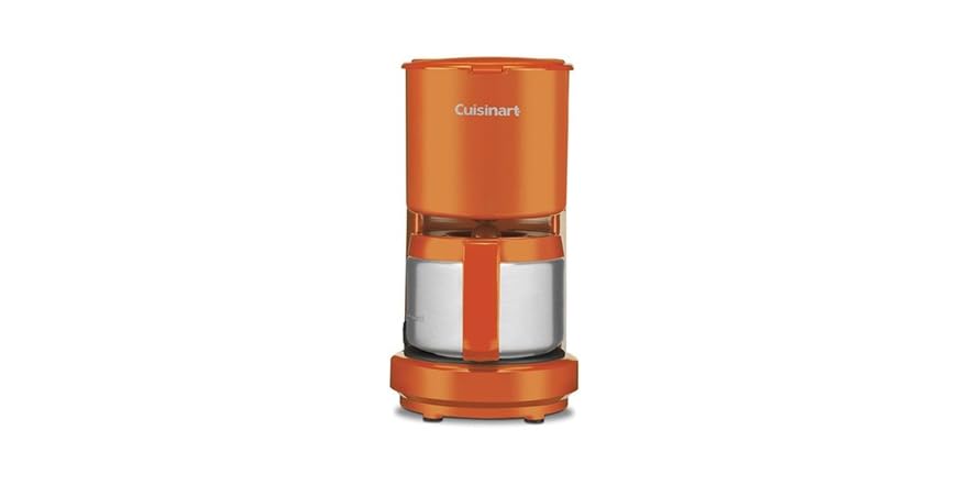 Cuisinart 4 Cup Coffee Maker, Orange