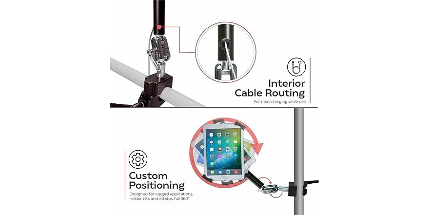 Tablet Pole Clamp – CTA Heavy-Duty