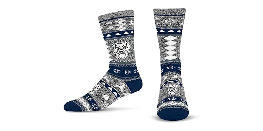 Butler Holiday Sock Grey Lg