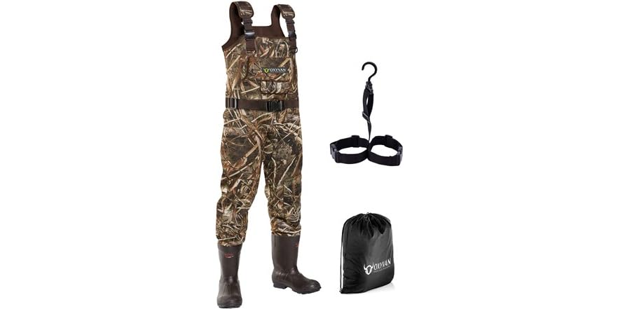 OXYVAN Unisex Neoprene Chest Waders with Boots