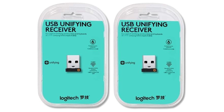 Logitech USB Unifying Receiver (2-Pack)