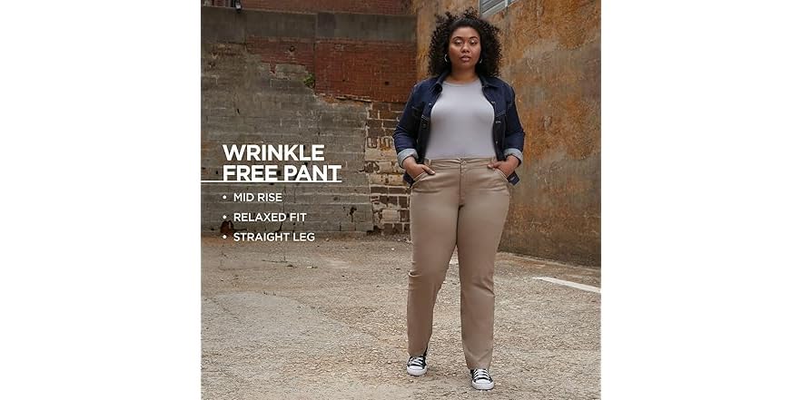 Lee Plus Size Wrinkle Free, 18W Long