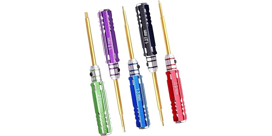 Titanium Hexagon Screw Driver Set
