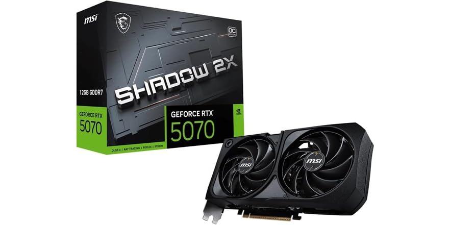 MSI GeForce RTX 5070 12G SHADOW 2X OC (Open Box)