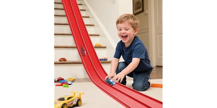 INKZOO Flex Track Flexible Race Track for Kids