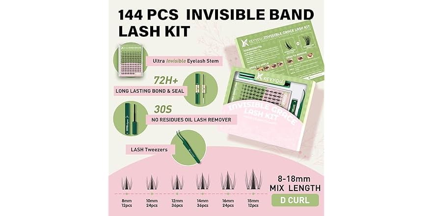 KEYYOU Fairy Lash Clusters Kit