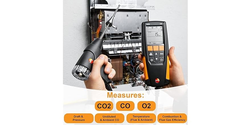 testo 310 Combustion Analyzer Kit with Printer