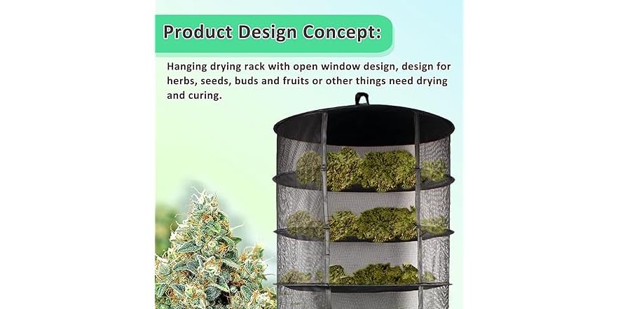 Growsun Herb Drying Rack, 2ft Diameter