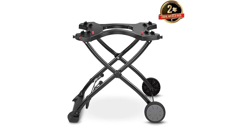 WEBER Q PORTABLE BLACK Weber Q Portable Cart, Black, for Q (Open Box)