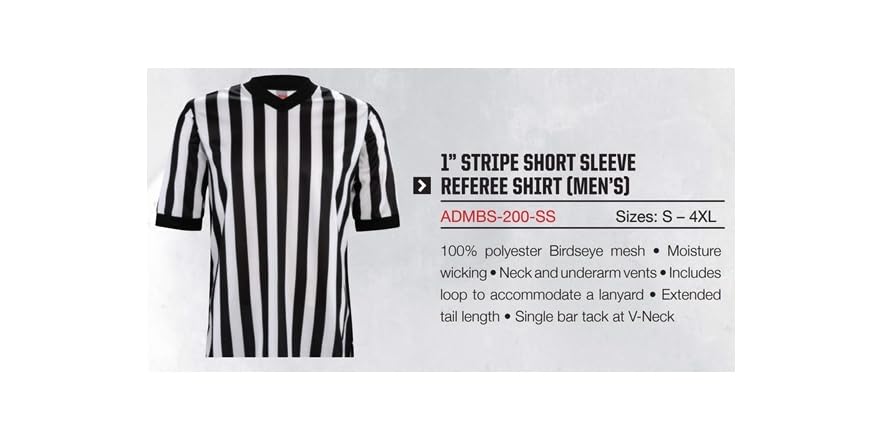 Adams Basketball Referee S/S Shirt