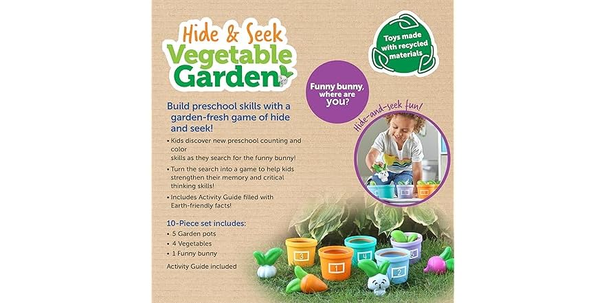 Learning Resources Hide and Seek Vegetable Garden