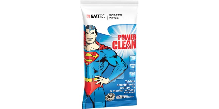 EMTEC Power Clean Cleaning Wipes 6-Pack