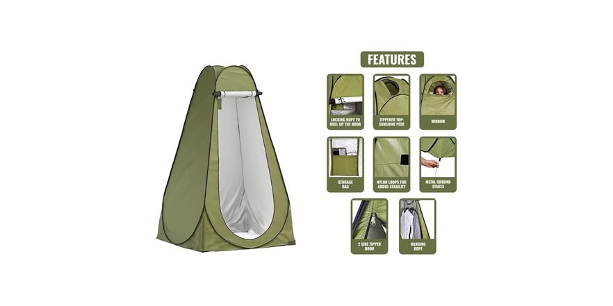 XIX Waterproof Portable Privacy Pop up tent