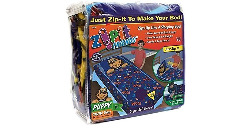 Zipit Friends Twin Bedding Set, Puppy