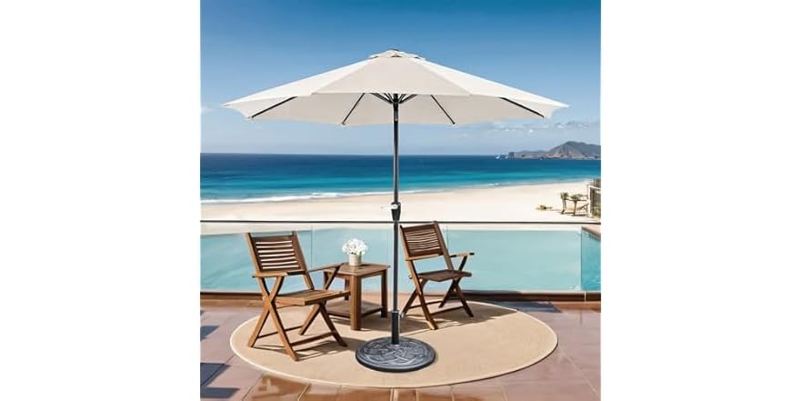 Parrot Uncle LA-A009+BASE Outdoor Umbrella w/ Base