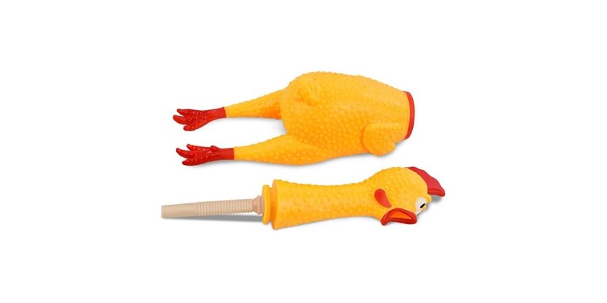 Hilarious Rubber Screaming Chicken Toy