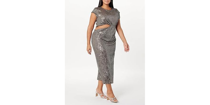 The Drop Padma Sequin Midi Dress, XXL