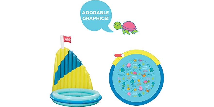 SunSmart Shade 'N Play Sailboat Kiddie Pool