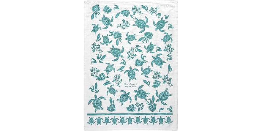 Karma Waterfont Tea Towel, 100% Cotton